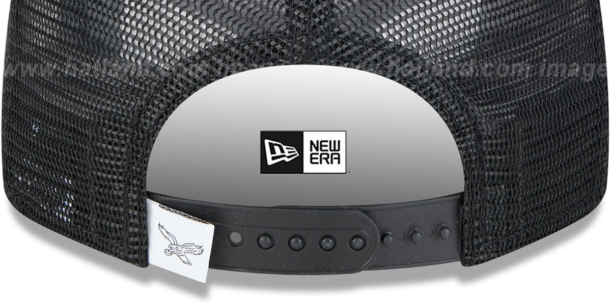 Philadelphia Eagles THROWBACK TEAM-BASIC TRUCKER SNAPBACK Black-W