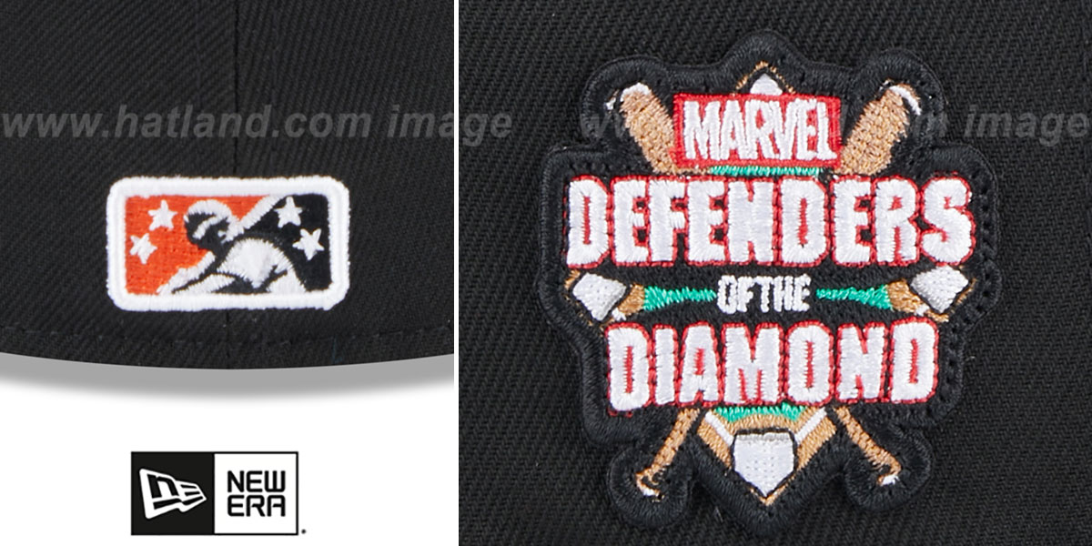 Inland Empire 66ers MILB MARVEL DEFENDERS SIDE-PATCH Black Fitted