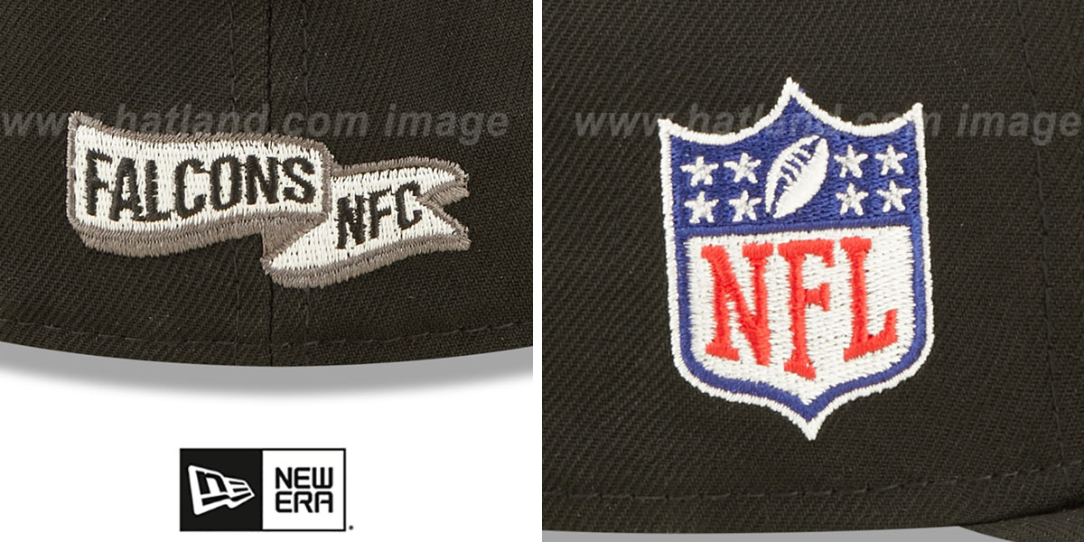 Atlanta Falcons 2022 NFL THROWBACK SIDELINE Black Fitted Hat