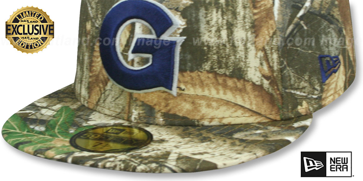 Georgetown NCAA TEAM-BASIC Realtree Camo Fitted Hat