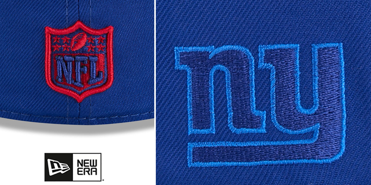 New York Giants NFL CARTOON A-FRAME Royal Fitted Hat