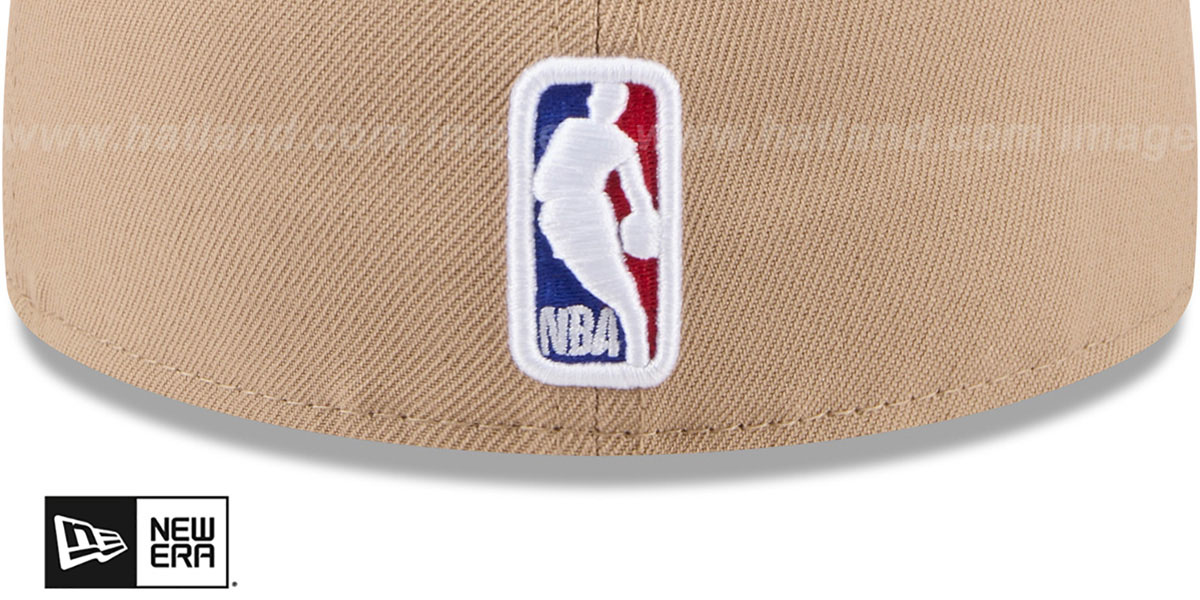 Atlanta Hawks 2024 NBA DRAFT Camel-Red Fitted Hat by New Era