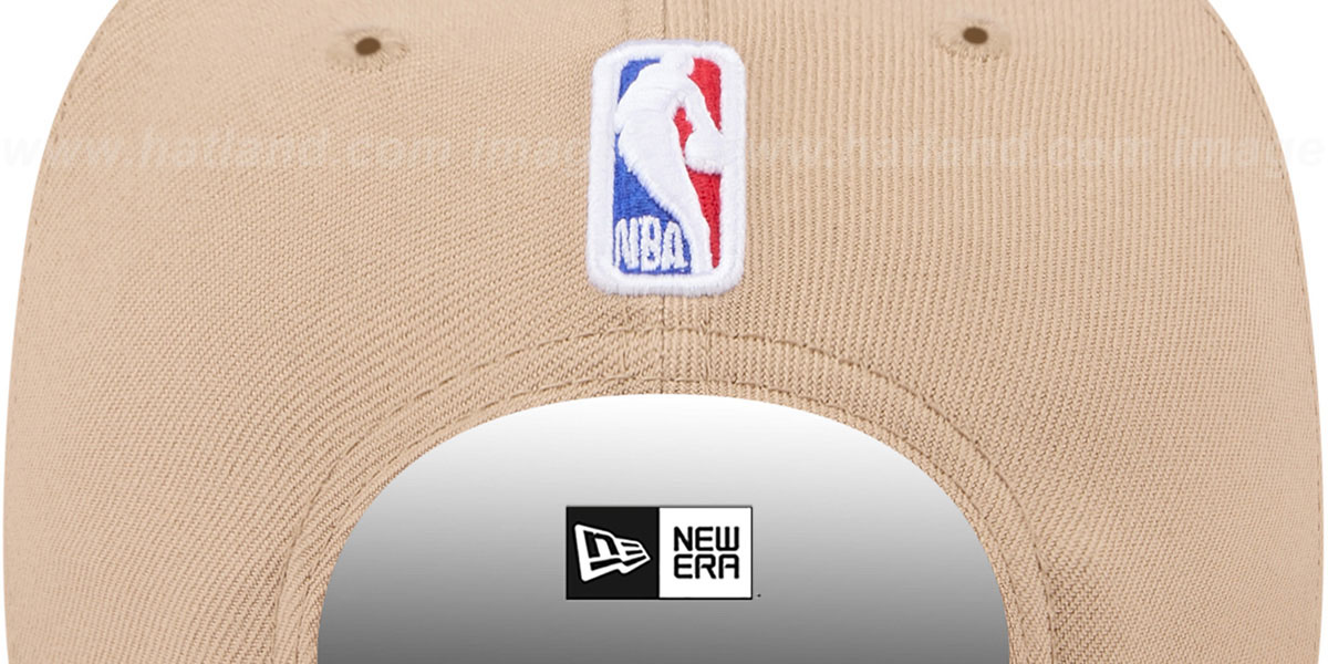 Atlanta Hawks 2024 NBA DRAFT SNAPBACK Camel-Red Hat