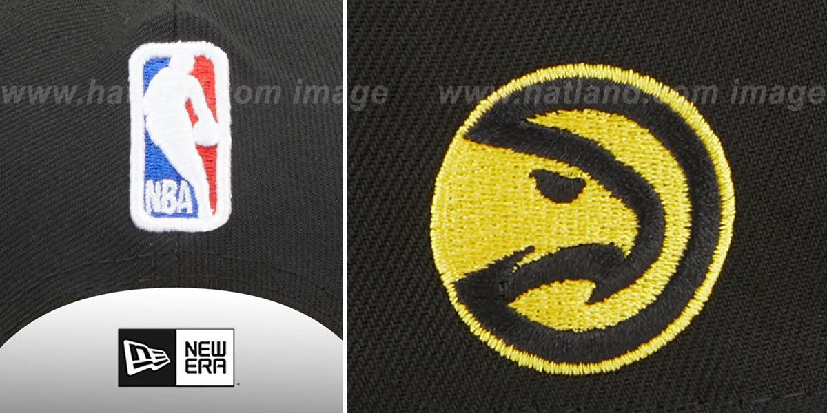 Atlanta Hawks STATEMENT SNAPBACK Black Hat by New Era