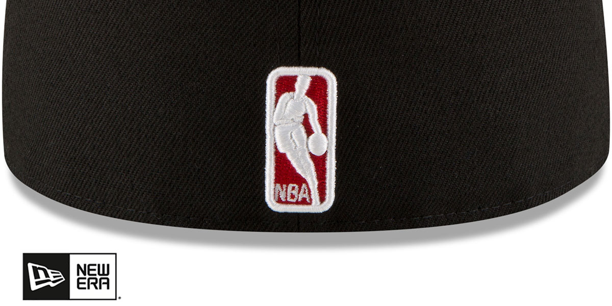 Miami Heat 2T NBA TEAM-BASIC Black-Red Fitted Hat by New Era