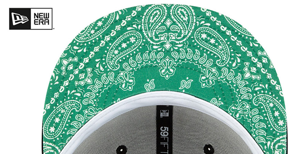 Miami Heat BANDANA KELLY BOTTOM Black Fitted Hat by New Era