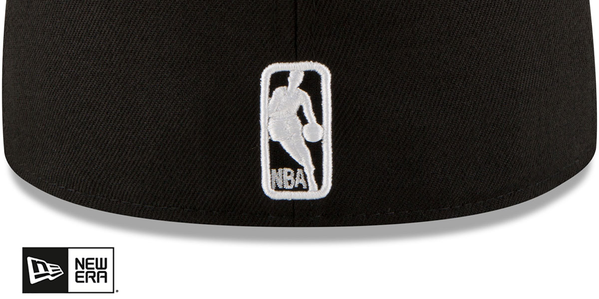 Miami Heat NBA TEAM-BASIC Black-White Fitted Hat by New Era