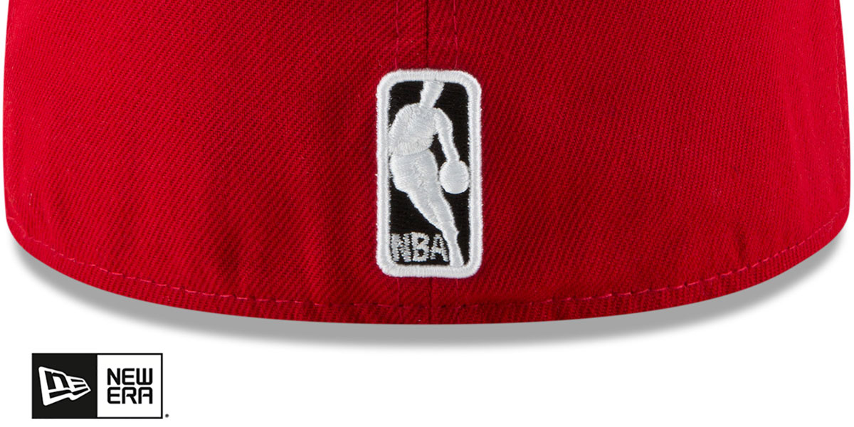Miami Heat NBA TEAM-BASIC Red Fitted Hat by New Era