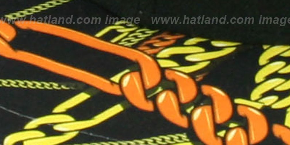 Miami Heat REAL CHAINS VIZA-PRINT Black Fitted Hat