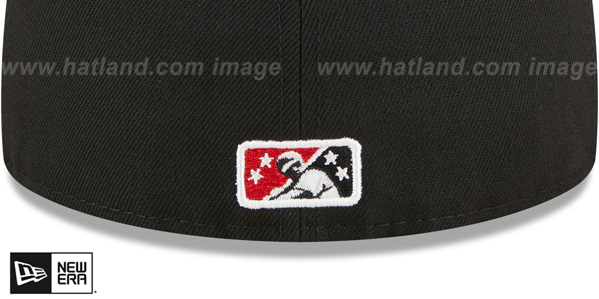 Albuquerque Isotopes MILB MARVEL DEFENDERS Black-Red Fitted Hat