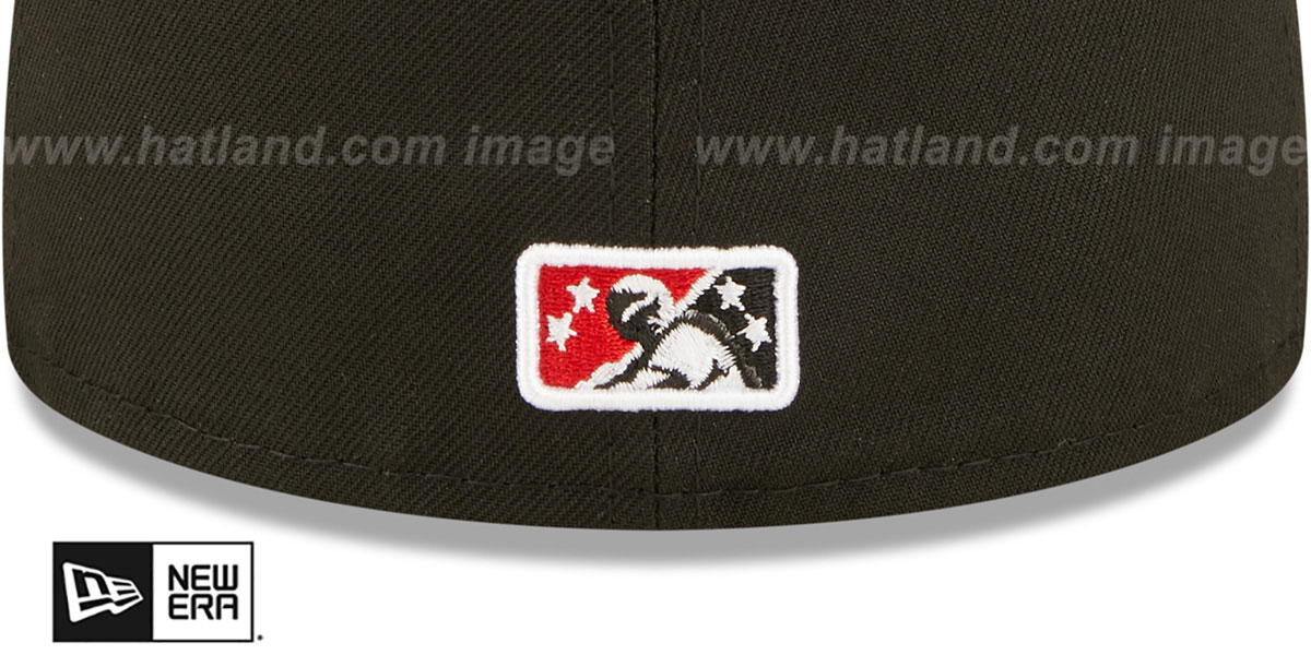 Albuquerque Isotopes MILB ONFIELD ROAD Black-Red Fitted Hat