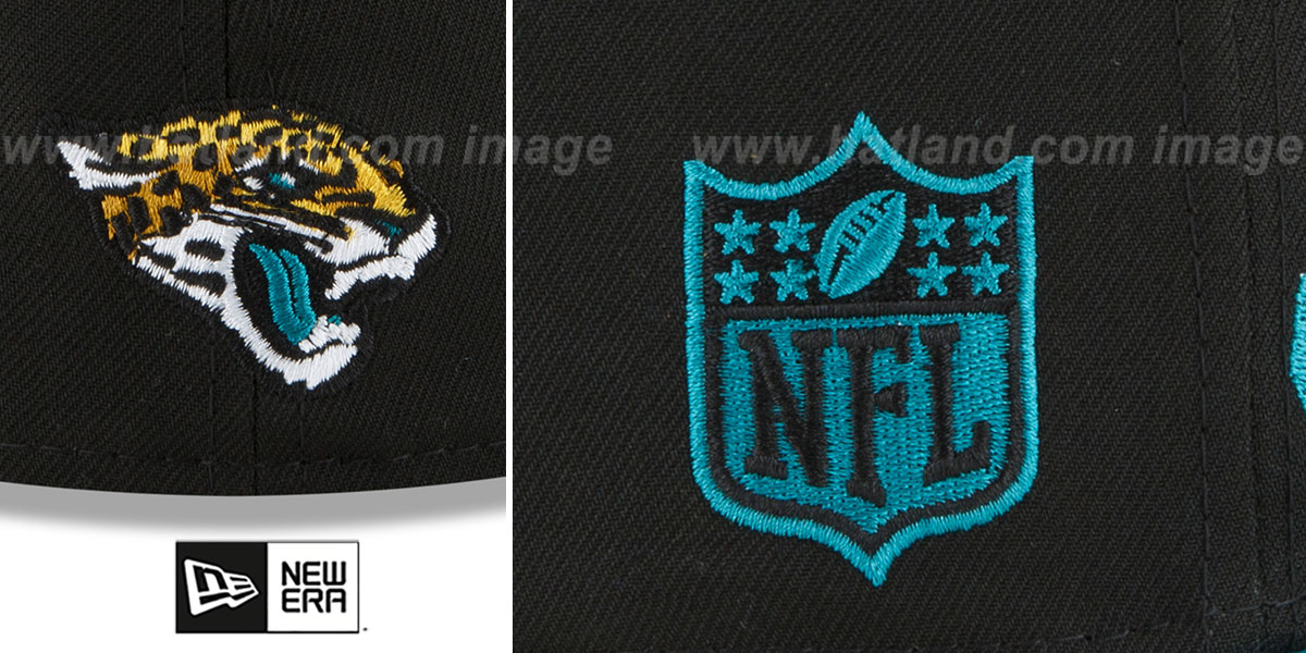 Jacksonville Jaguars 2022 NFL DRAFT Black-Teal Fitted Hat