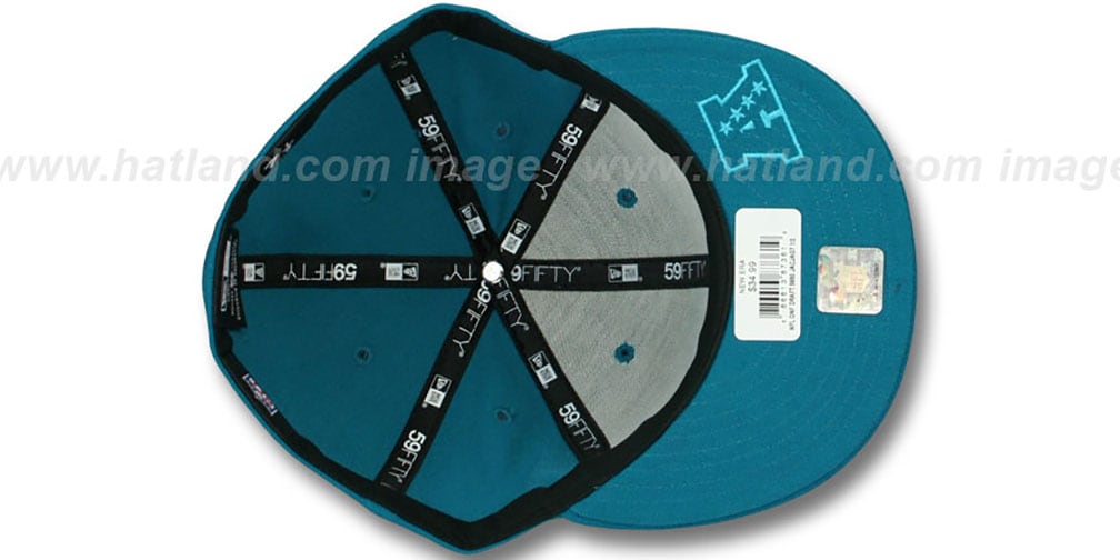 Jacksonville Jaguars NFL ONFIELD DRAFT Teal Fitted Hat