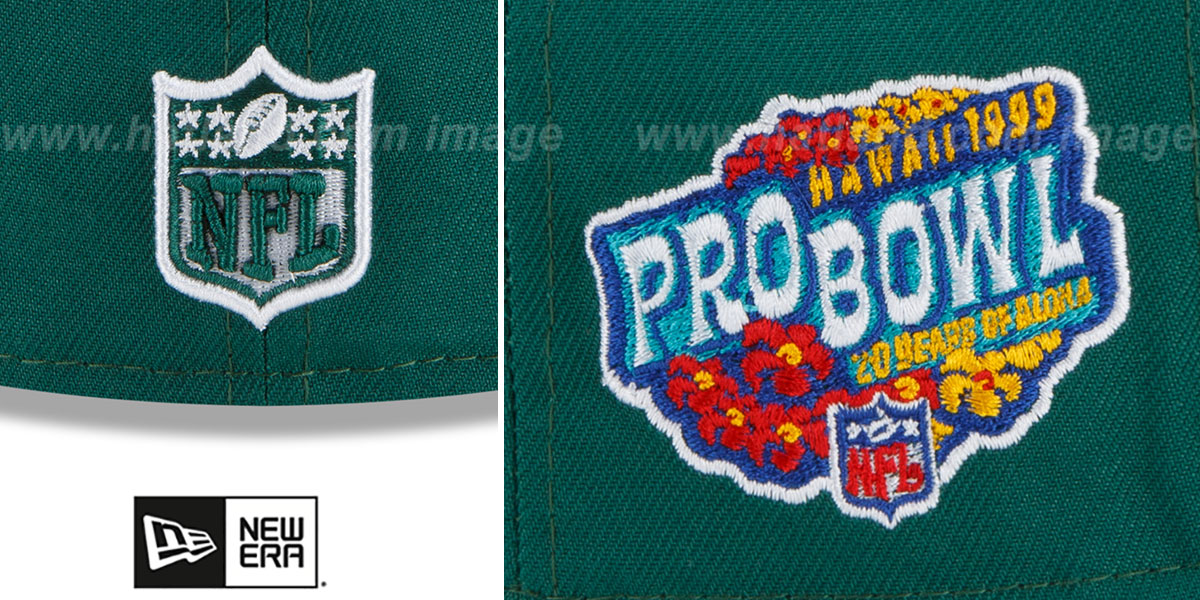 New York Jets 1999 PRO BOWL SIDE-PATCH Green Fitted Hat