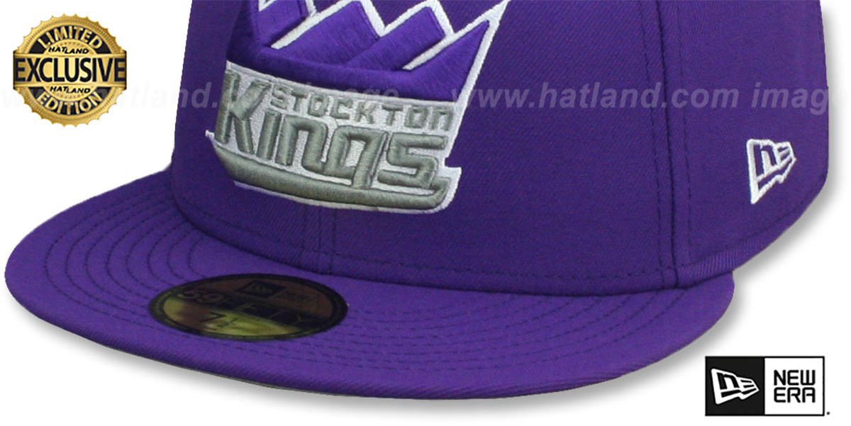 Stockton Kings NBA G-LEAGUE Purple Fitted Hat by New Era
