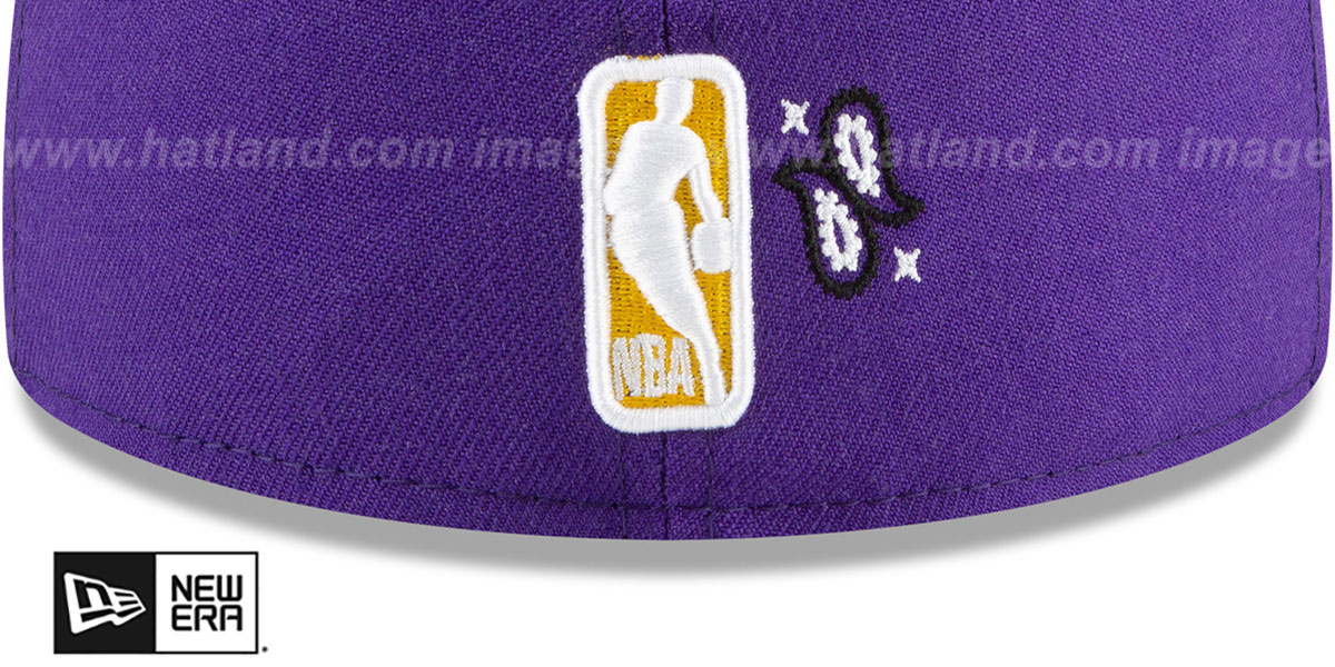 Los Angeles Lakers PAISLEY ELEMENTS Purple Fitted Hat