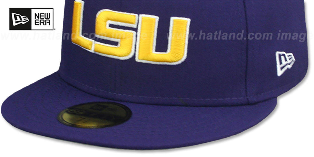 Louisiana State LSU NCAA TEAM-BASIC Purple Fitted Hat