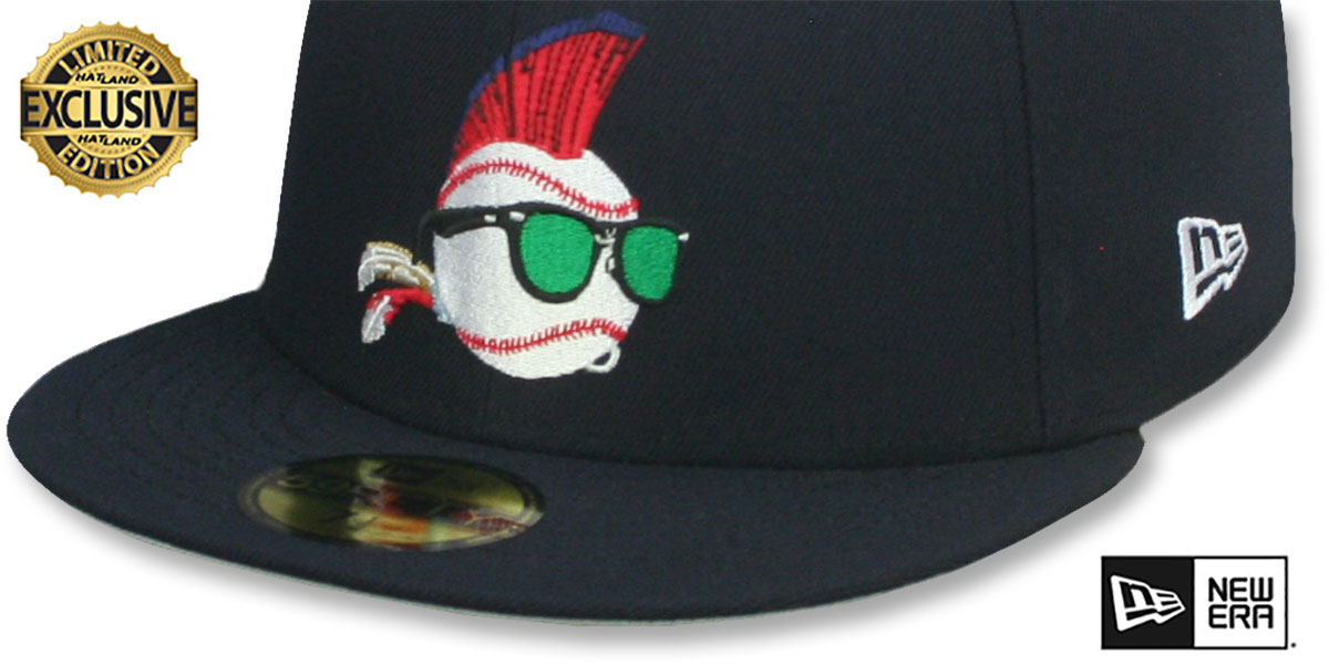 Major League WILD THING Navy Fitted Hat by New Era
