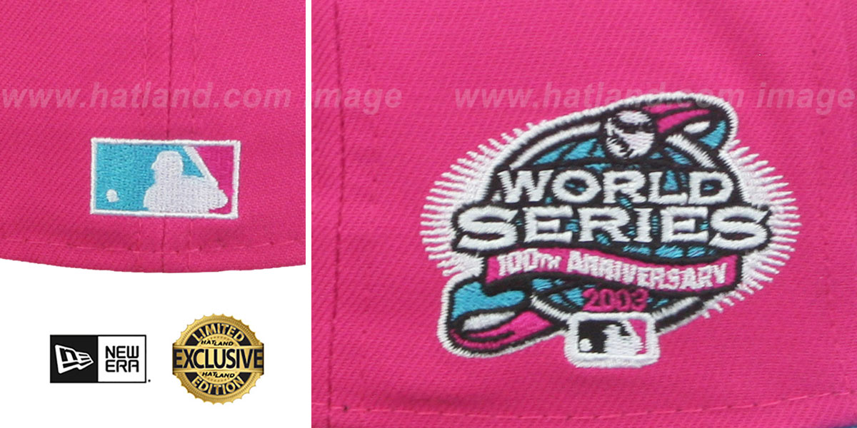 Miami Marlins MIAMI VICE SIDE-PATCH Beetroot-Blue Fitted Hat
