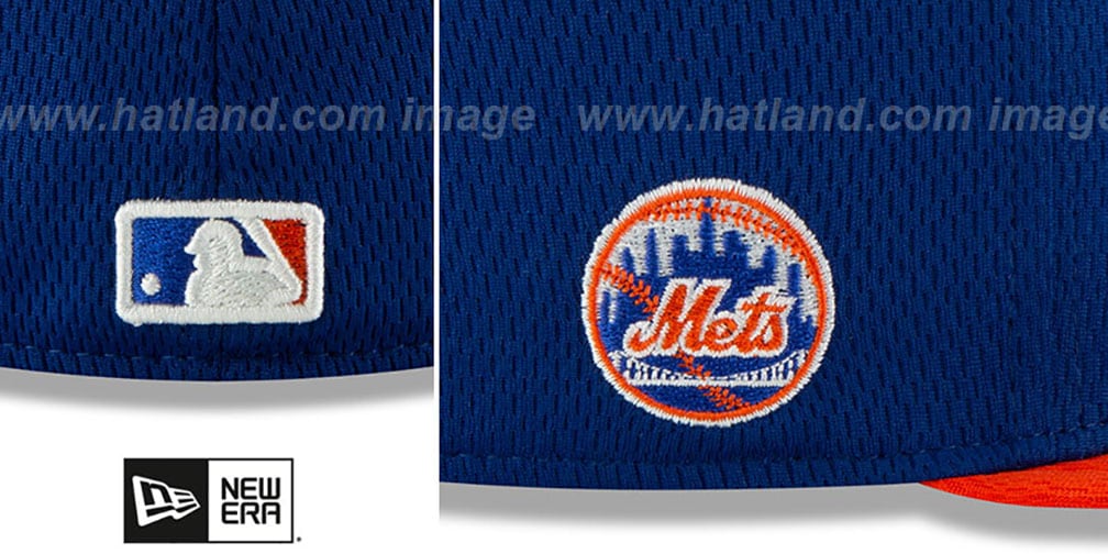 New York Mets DASHMARK BP Royal-Orange Fitted Hat by New Era