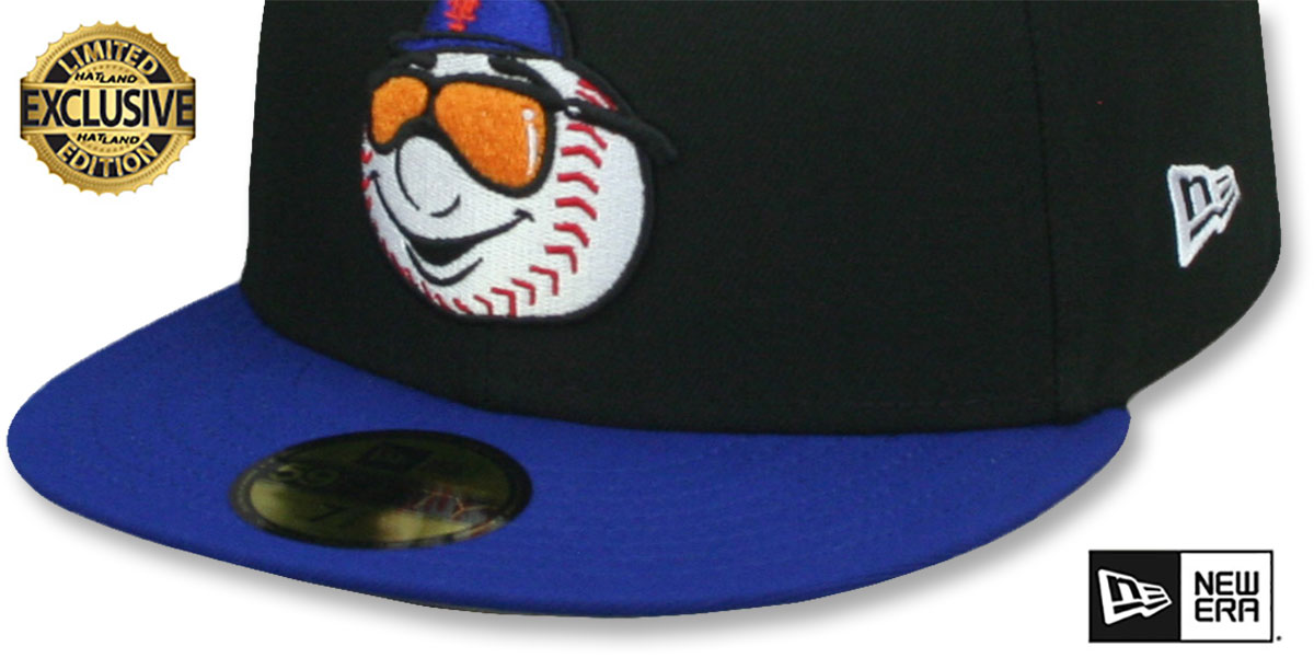 New York Mets SHADES MR MET Black-Royal Fitted Hat