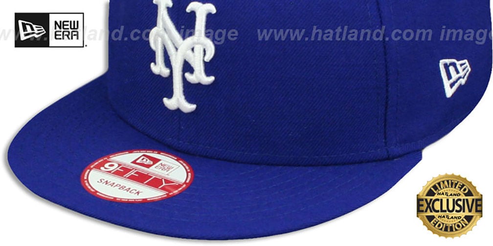 New York Mets TEAM-BASIC SNAPBACK Royal-White Hat by New Era