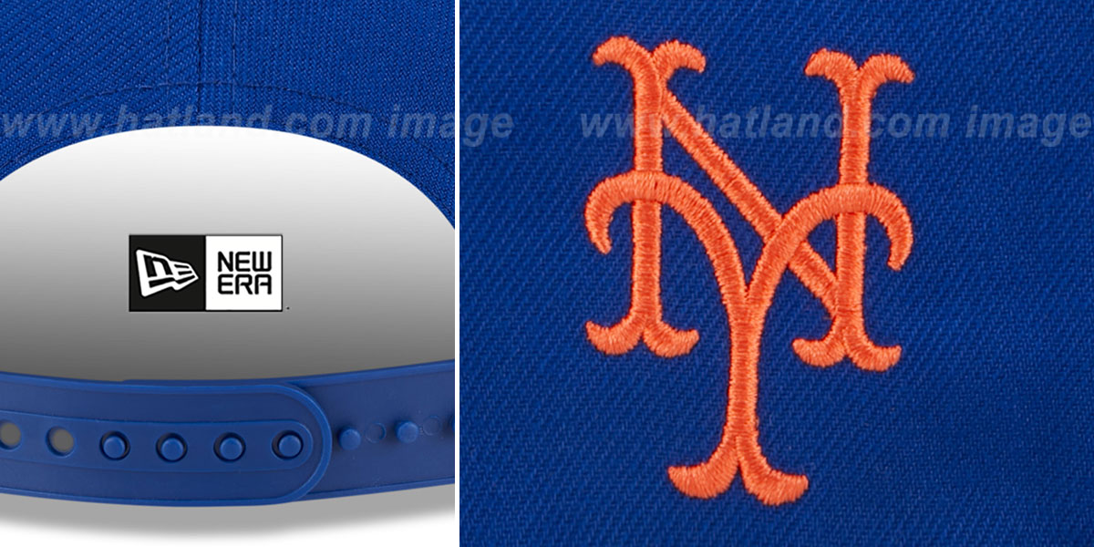 New York Mets TEAM-SCRIPT SNAPBACK Royal Hat by New Era