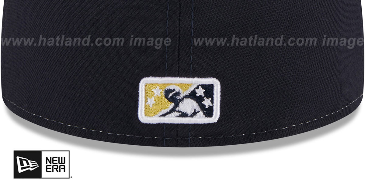 Syracuse Mets THEME NIGHT White-Navy-Gold Fitted Hat