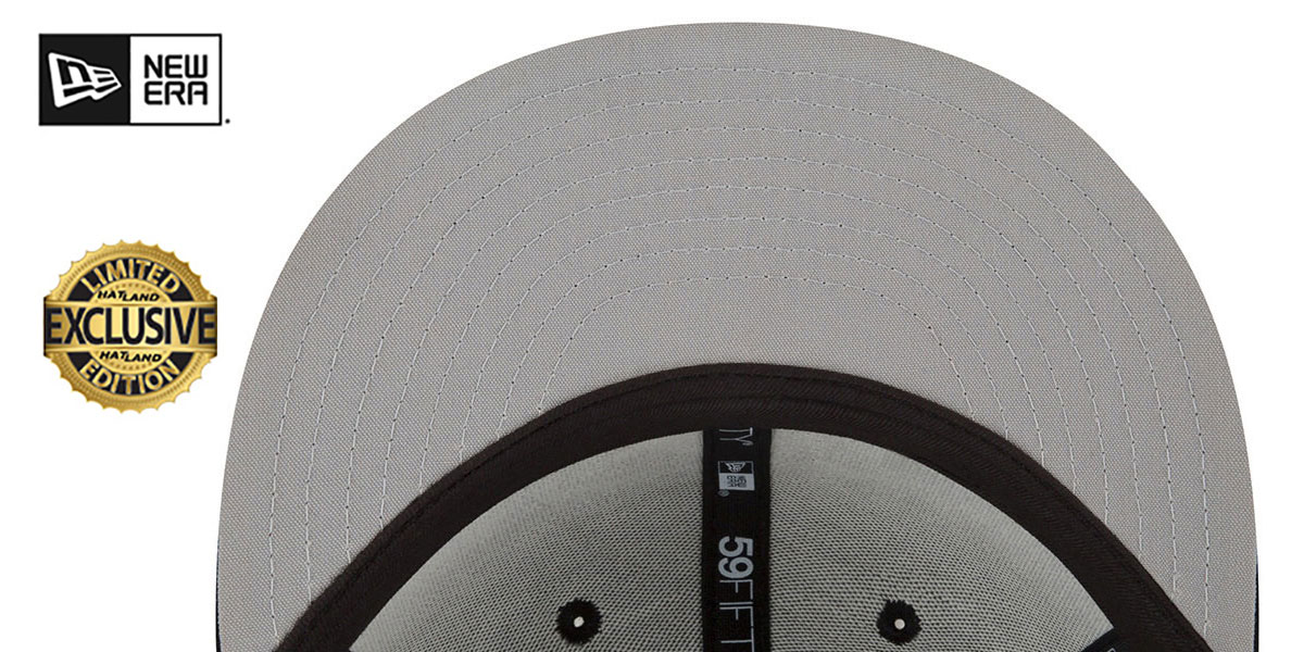 Michigan GOLD-METALLIC Black Fitted Hat by New Era