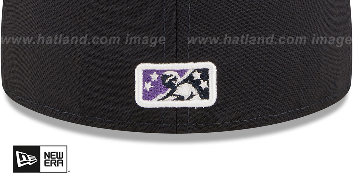 Fort Myers Mighty Mussels MILB ONFIELD GAME Navy Fitted Hat