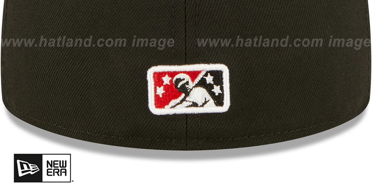 Carolina Mudcats MILB ONFIELD HOME Black-Red Fitted Hat