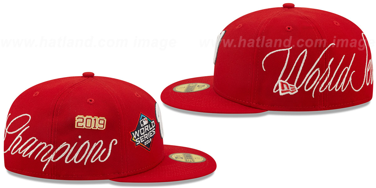 Washington Nationals HISTORIC CHAMPIONS Red Fitted Hat
