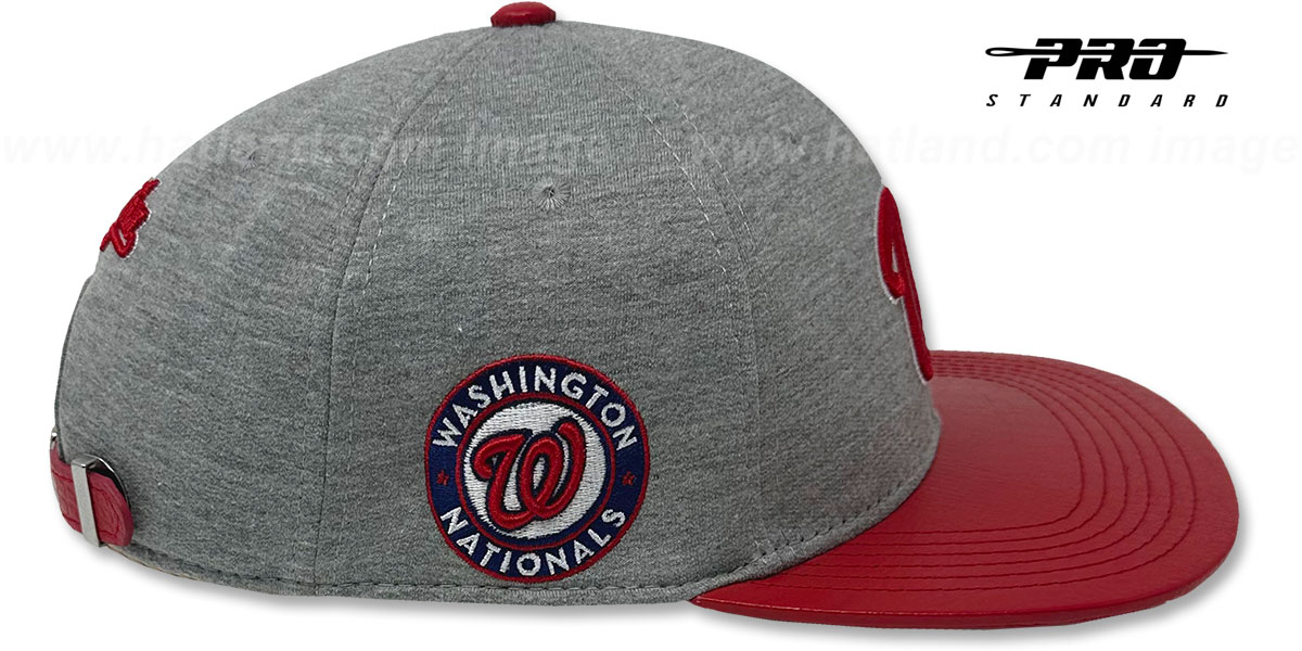 Washington Nationals TEAM-BASIC STRAPBACK Grey-Red Hat