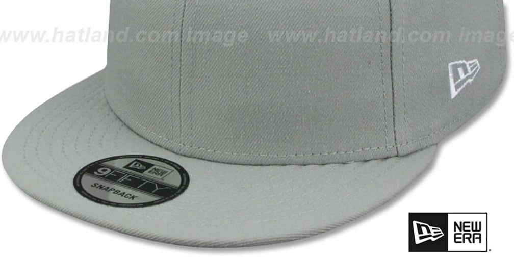 New Era BLANK SNAPBACK Light Grey Hat