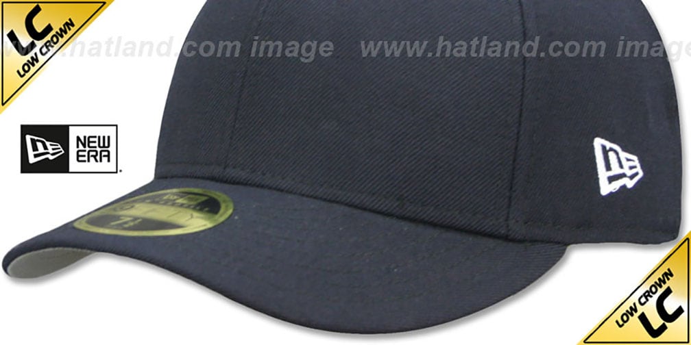 New Era LOW-CROWN 59FIFTY-BLANK Dark Navy Fitted Hat
