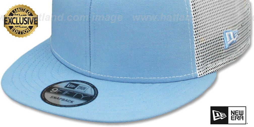 New Era MESH-BACK BLANK SNAPBACK Sky-White Hat