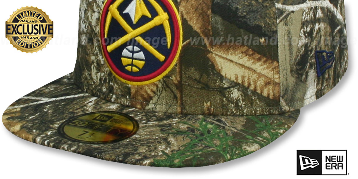 Denver Nuggets NBA TEAM-BASIC Realtree Camo Fitted Hat