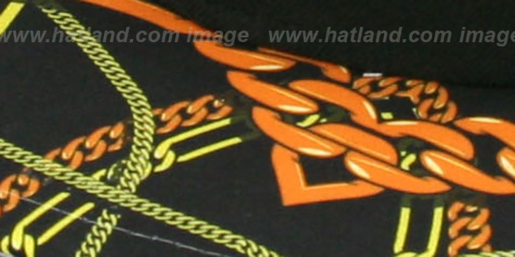 Baltimore Orioles REAL CHAINS VIZA-PRINT Black Fitted Hat