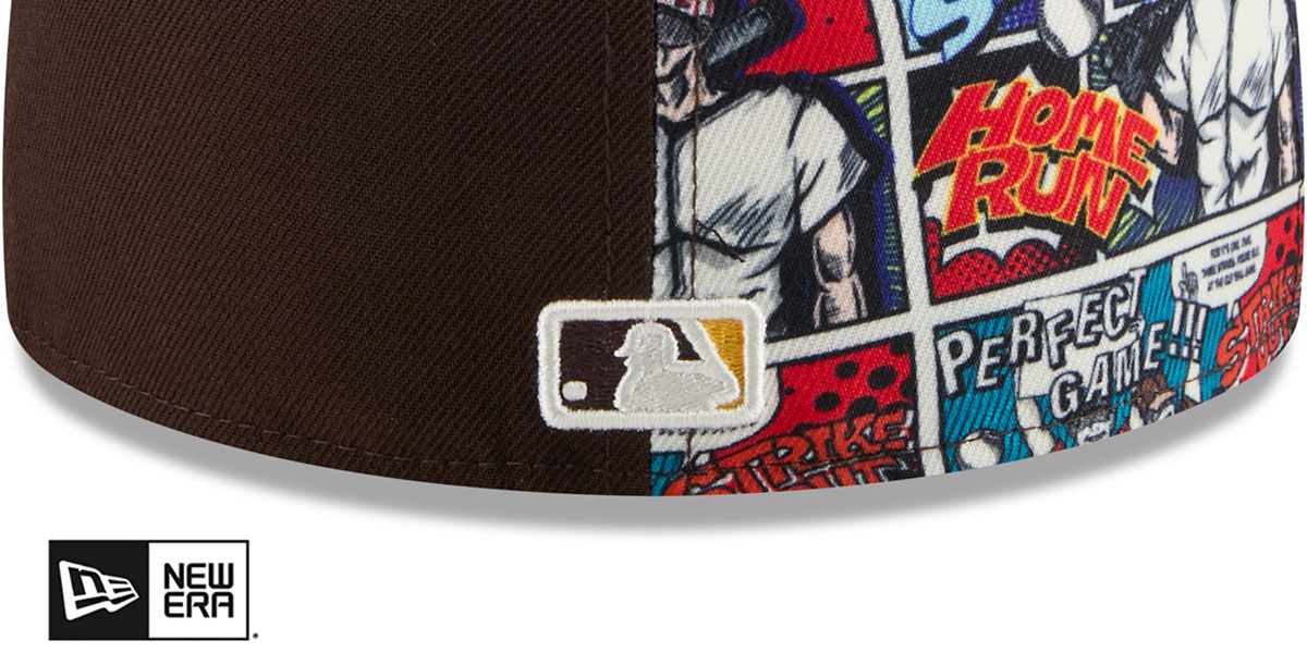 San Diego Padres DIAMOND HERO Brown-Gold Fitted Hat