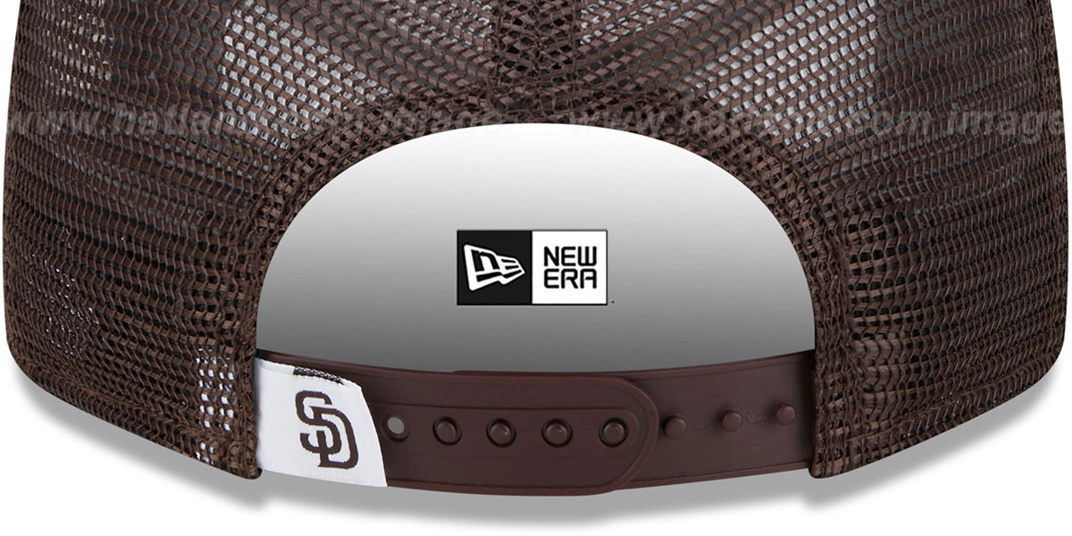 San Diego Padres TEAM-BASIC TRUCKER SNAPBACK Brown Hat