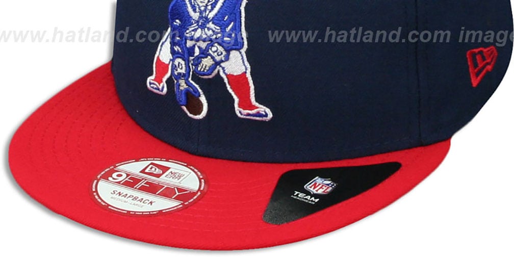 New England Patriots BINDBACK TB SNAPBACK Navy-Red Hat