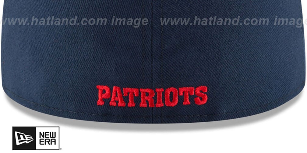 New England Patriots NFL THROWBACK TEAM-BASIC Navy Fitted Hat