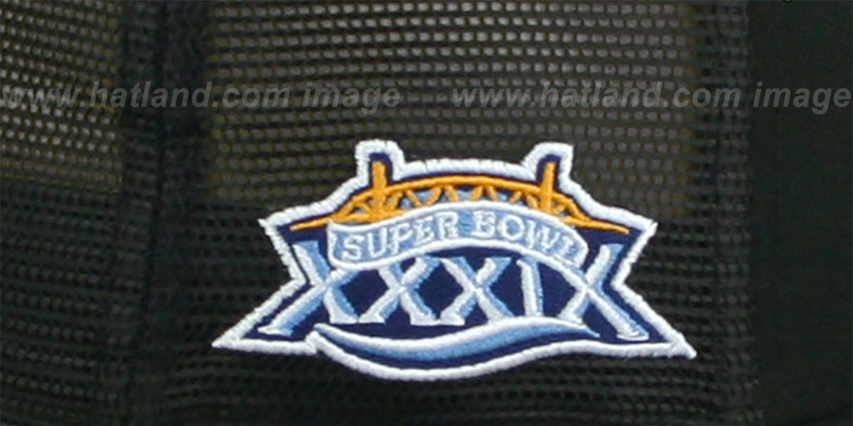 New England Patriots SB XXXIX MESH-BACK SIDE-PATCH Black-Black Fi