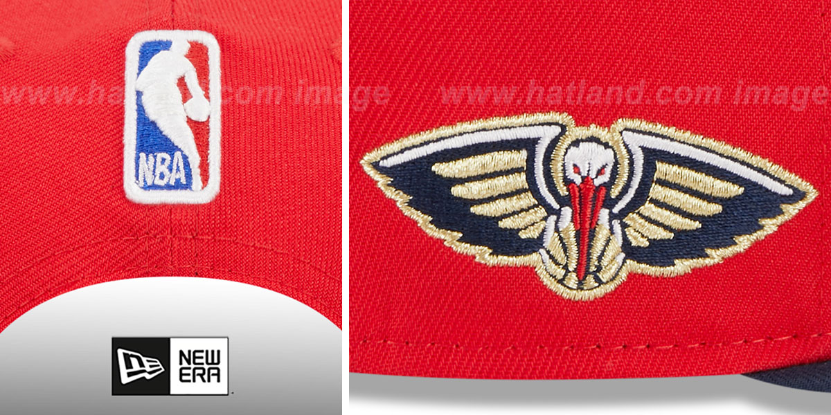 New Orleans Pelicans STATEMENT SNAPBACK Red-Navy Hat