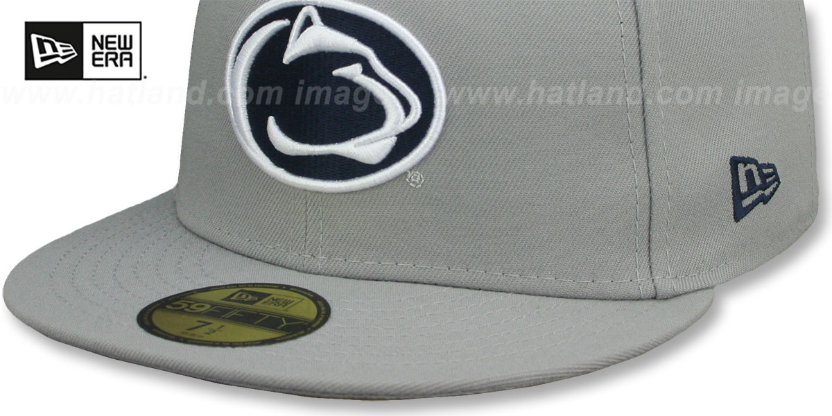 Penn State NCAA TEAM-BASIC Grey Fitted Hat by New Era