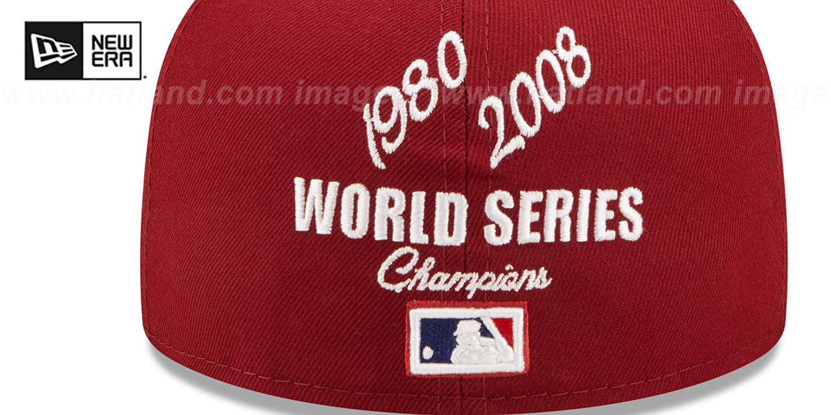 Philadelphia Phillies COOPERSTOWN CROWN CHAMPS Burgundy Fitted Ha