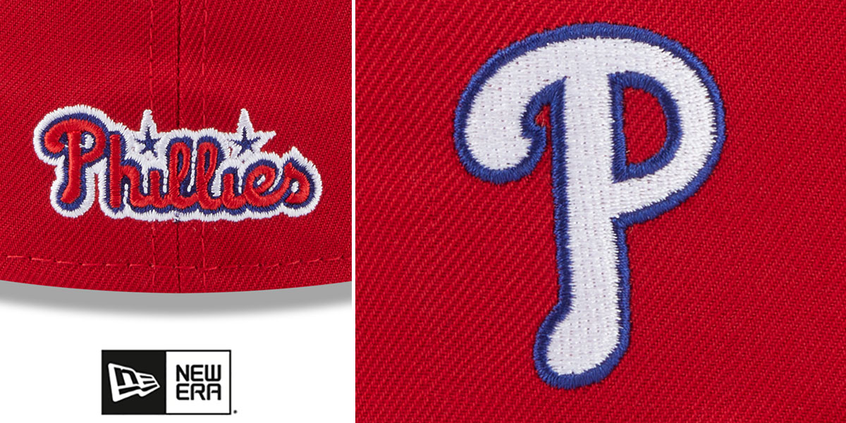 Philadelphia Phillies DECEPTOR Red Fitted Hat by New Era