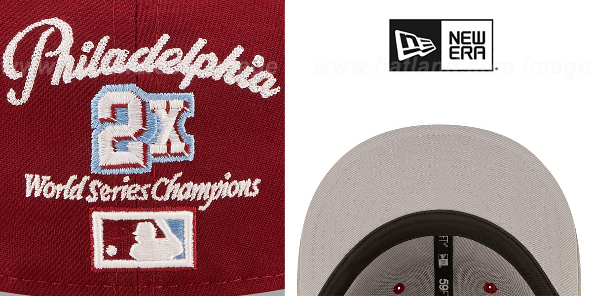 Philadelphia Phillies LETTERMAN SIDE-PATCH Fitted Hat
