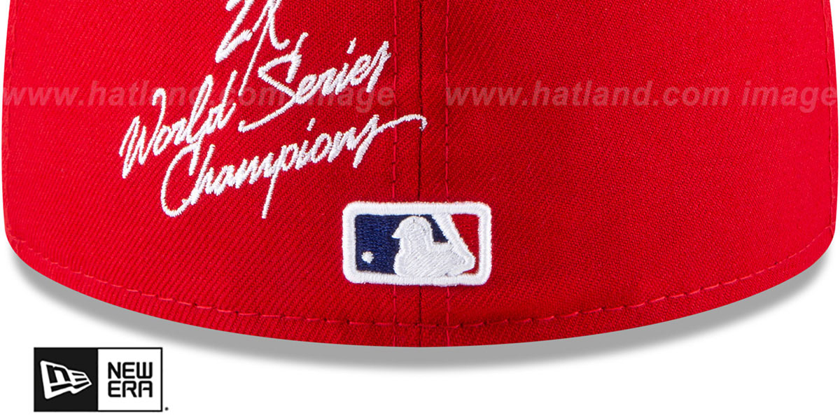 Philadelphia Phillies WORLD SERIES CHAMPS ELEMENTS Red Fitted Hat
