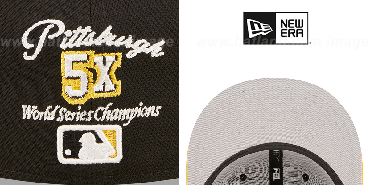 Pittsburgh Pirates LETTERMAN SIDE-PATCH Fitted Hat